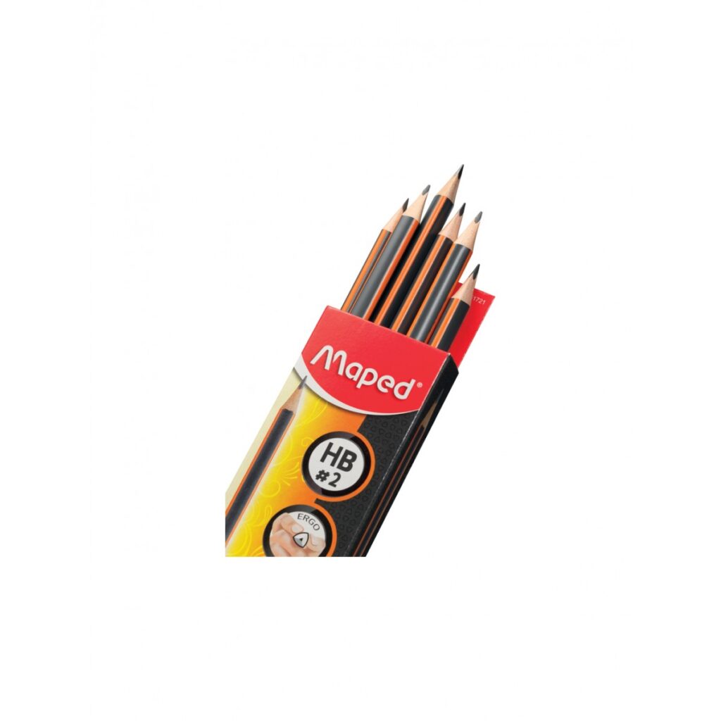 MAPED BLACK'PEPS GRAPHITE PENCIL HB X 6 - Thef:;llstop