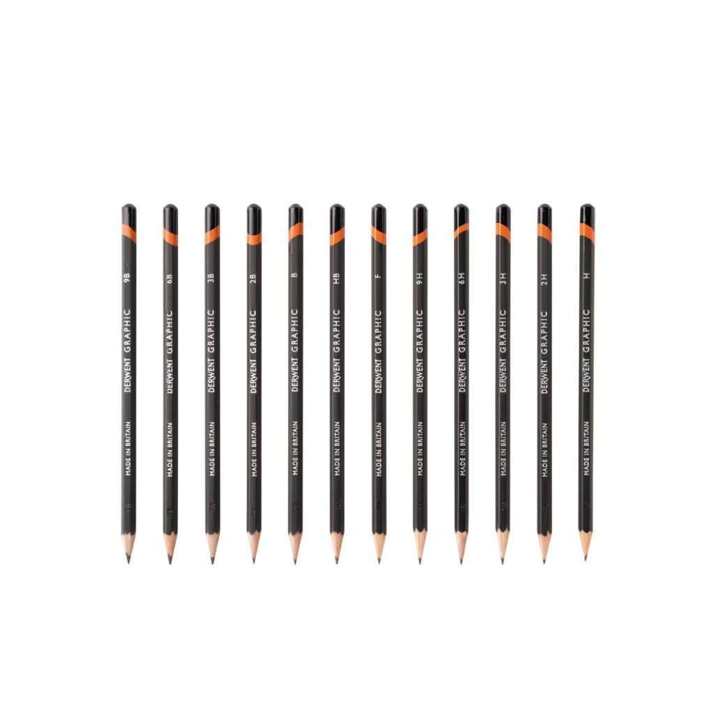 DERWENT GRAPHIC PENCIL 9B - 9H - Thef:;llstop