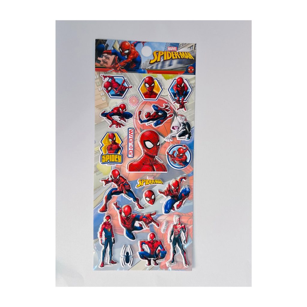 MARVEL SPIDER MAN STICKER SHEET - Thef:;llstop