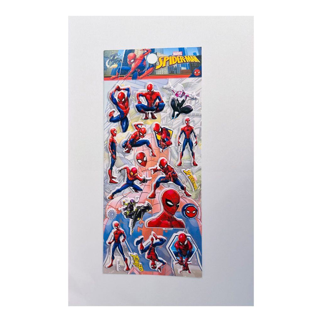 MARVEL SPIDER MAN STICKER SHEET - Thef:;llstop